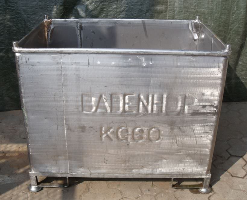 Transportbox von Edelstahl - 1150/800/H920 mm